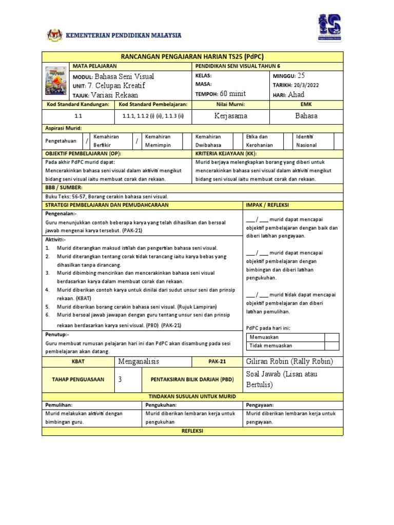 RPH PSV THN 6 TS25 | PDF