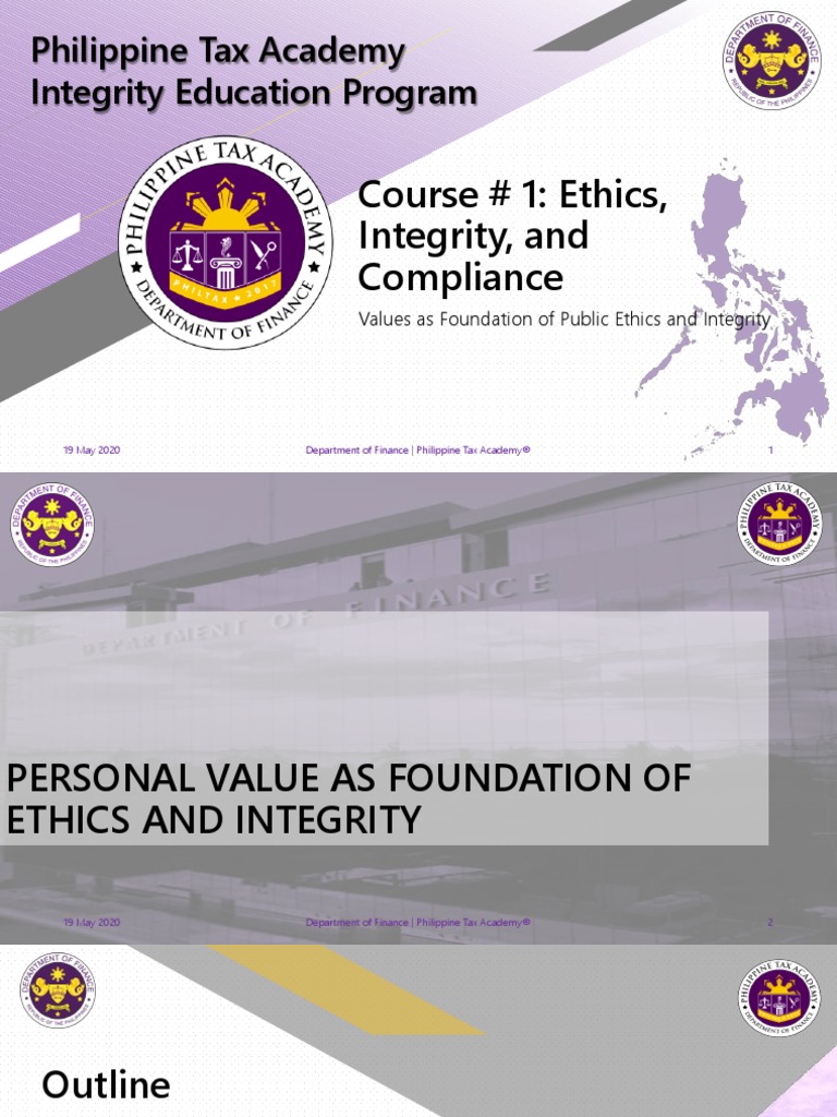 002-Personal Value As Foundation of Ethics and Integrity | Download Free PDF | Integrity ...