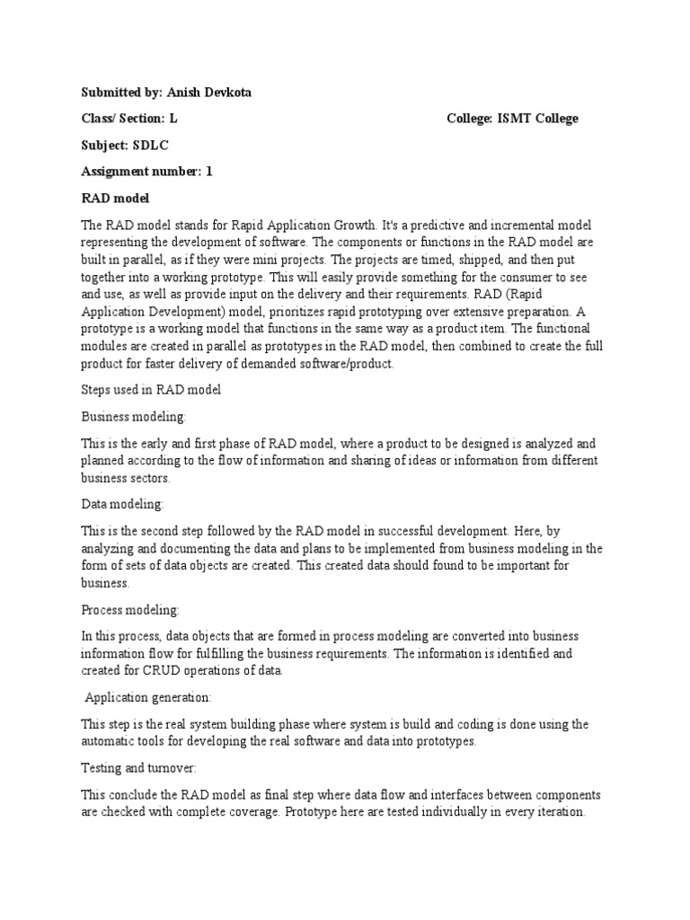Sdlc Assignment Pdf