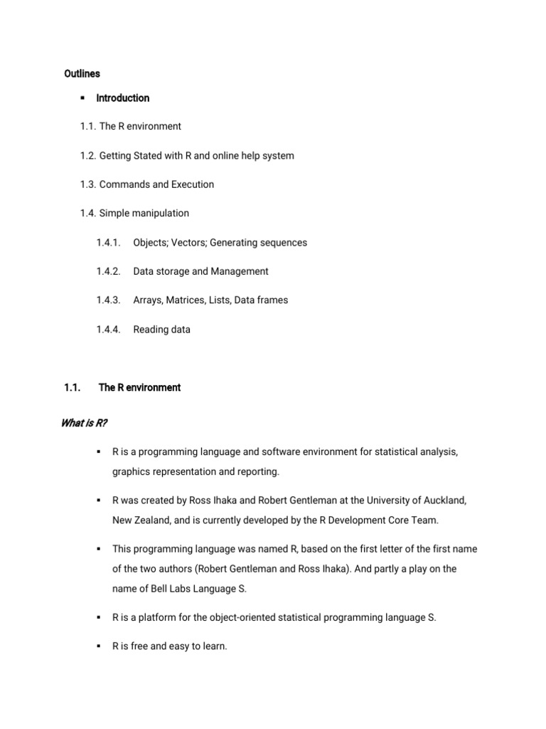 R Programming 2 | PDF | Matrix (Mathematics) | Data Type R Programming 2 | PDF | Matrix (Mathematics) | Data Type