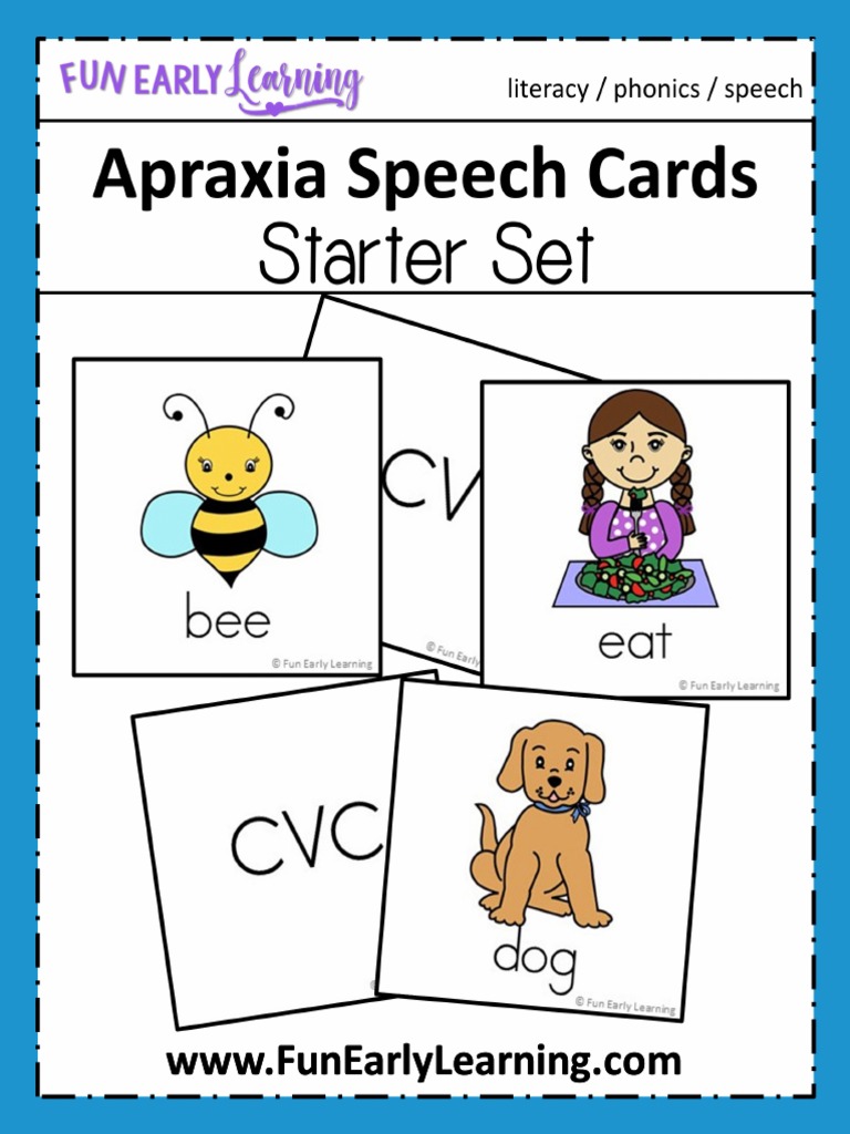Apraxia Speech Cards Starter Set | PDF