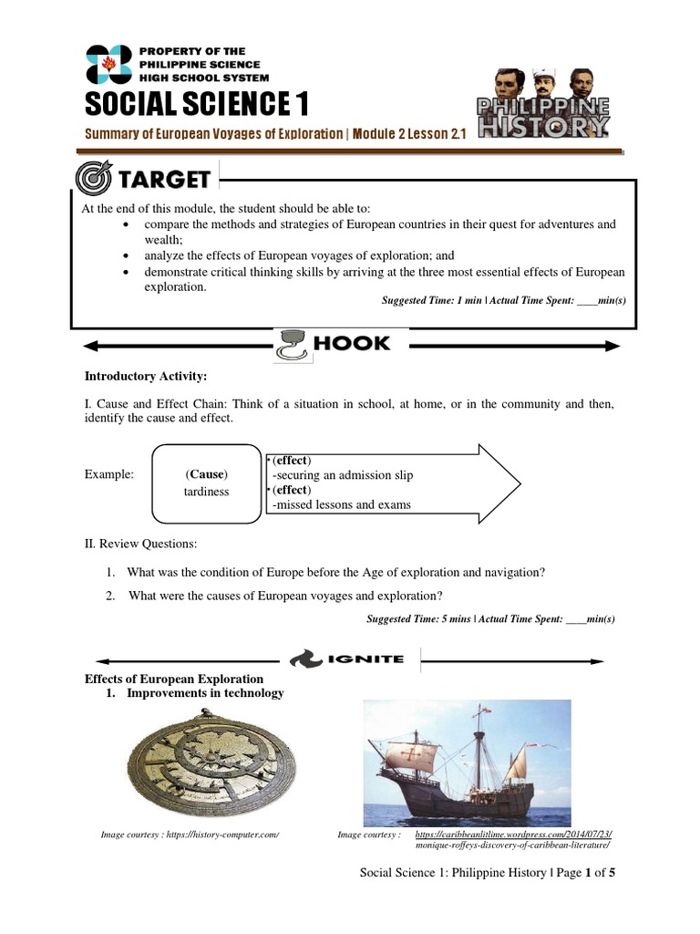 SLG 2.1. Summary of European Voyages of Exploration-1-3 | PDF | Age Of Discovery | Economies