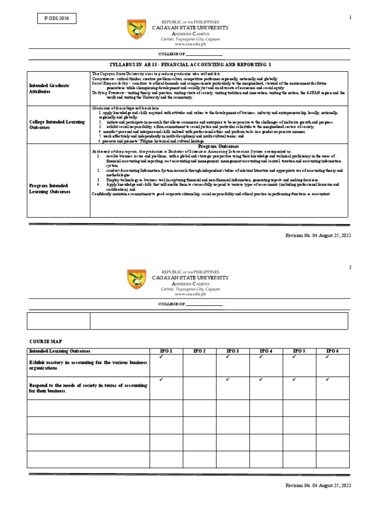 New Syllabus FAR L | PDF | Debits And Credits | Accounting