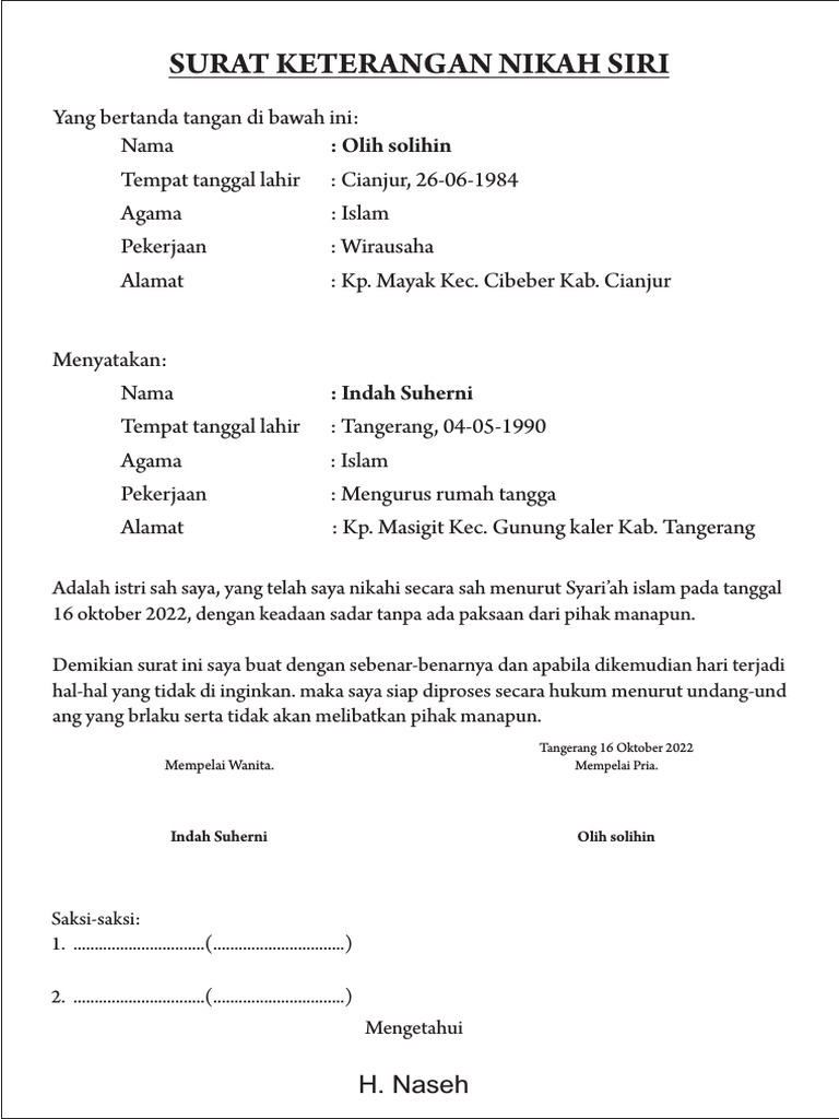 Surat Nikah | PDF