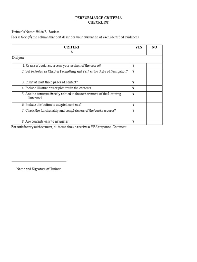 TASK SHEET - Book | PDF