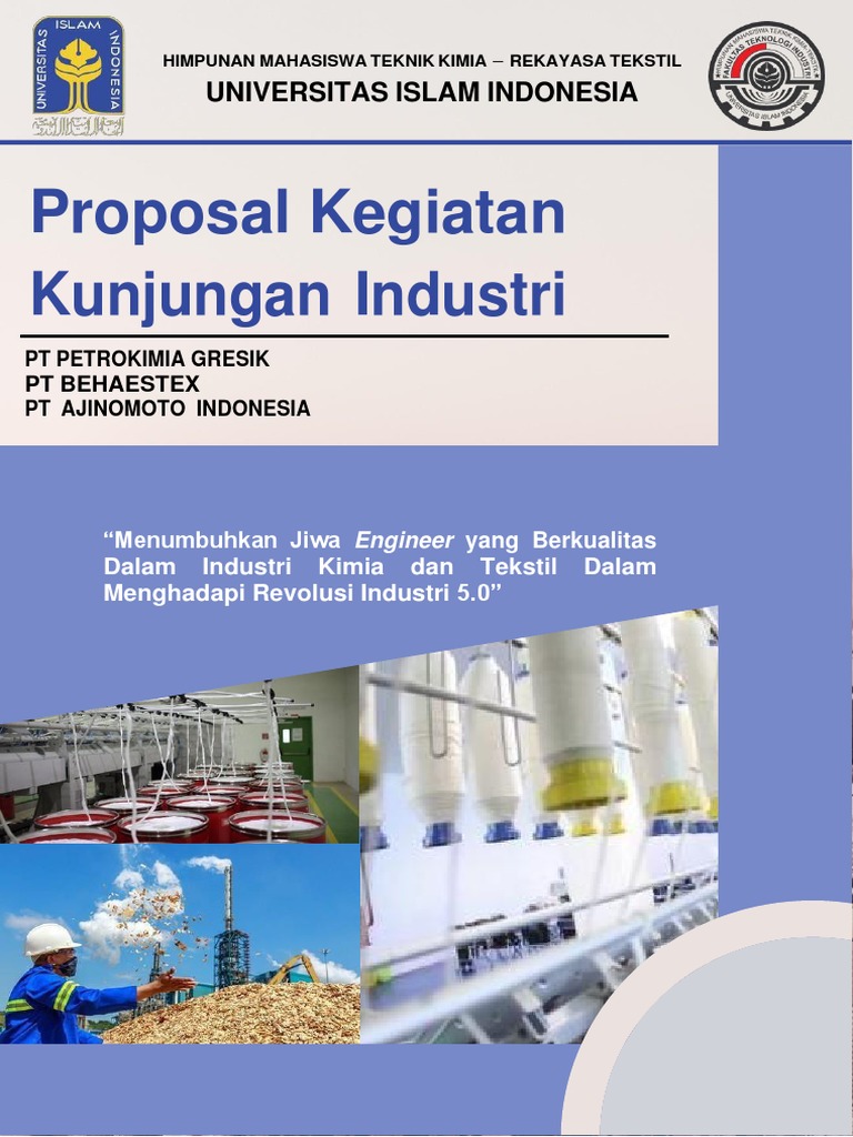Proposal Kunjungan Industri HMTK TT Lem Fti Uii - TTD Jurusan | PDF