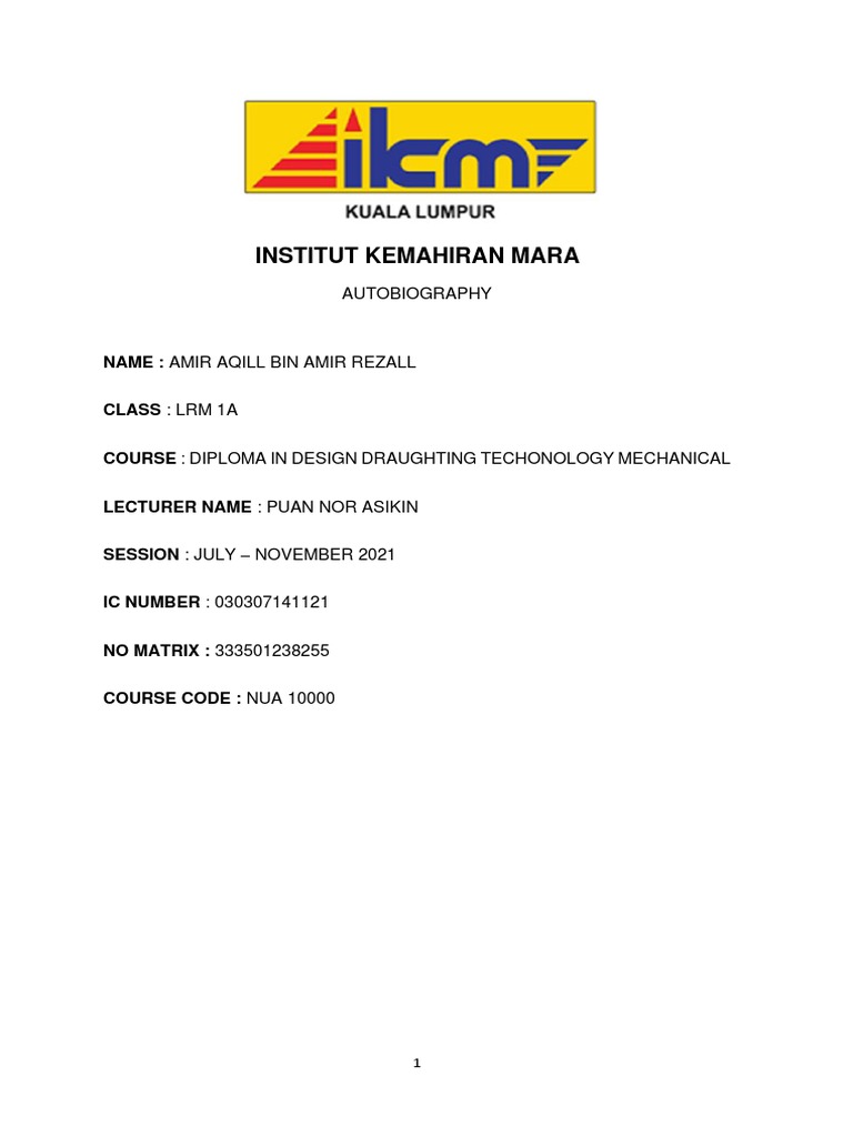 Autobiography Pdf Malaysia
