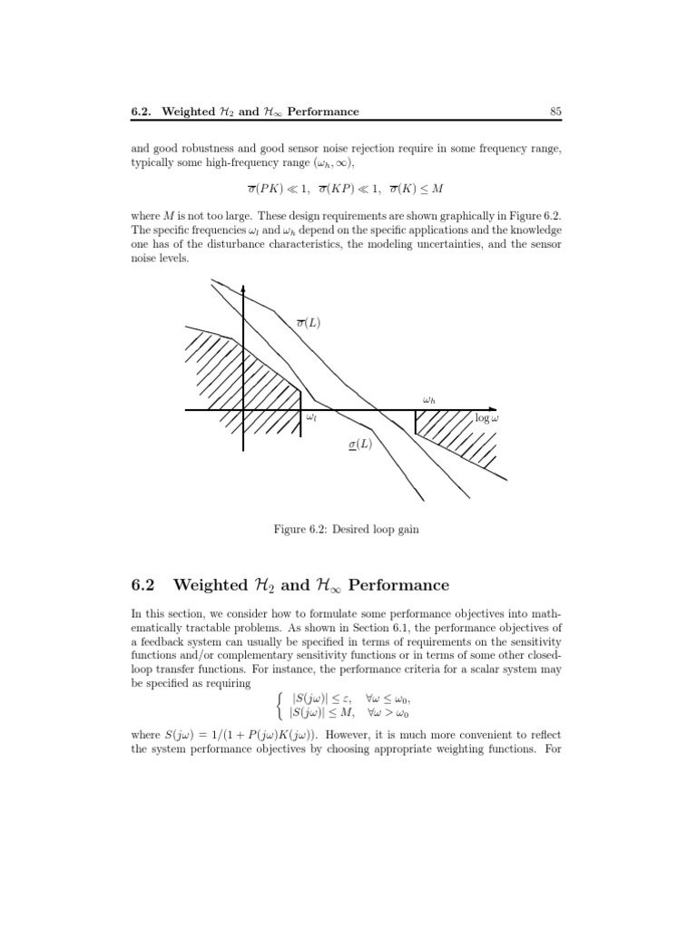 6.2. Weighted H2 and H∞ Performance | PDF | Control Theory | Cybernetics