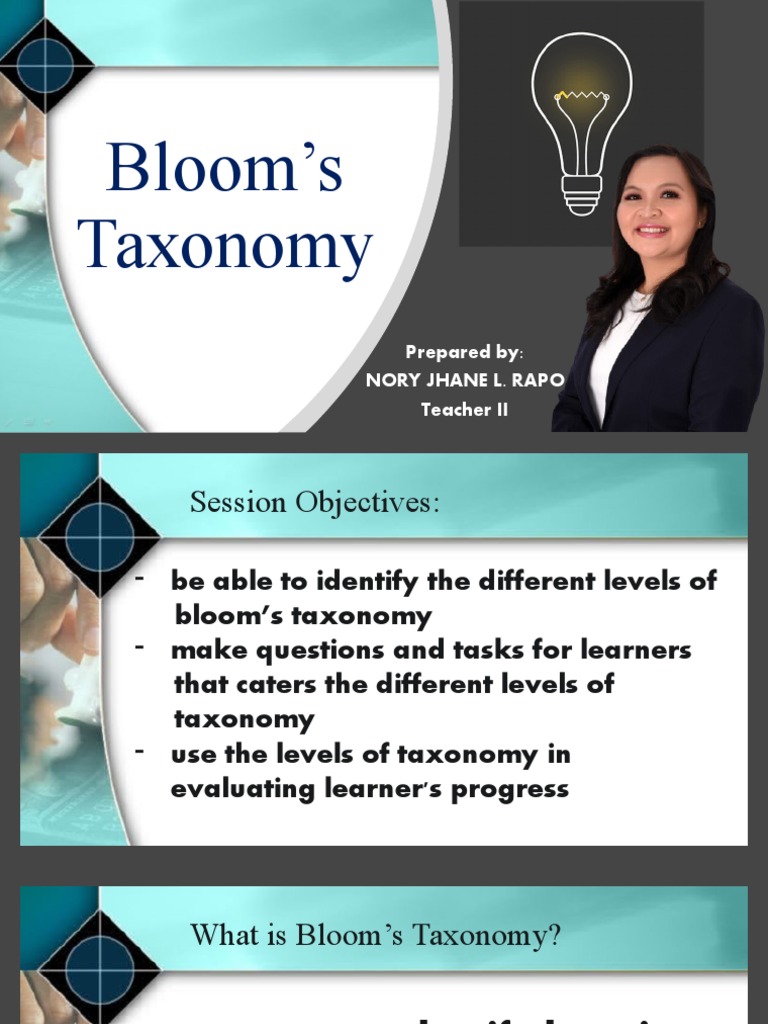 Understanding Bloom's Taxonomy Levels | PDF