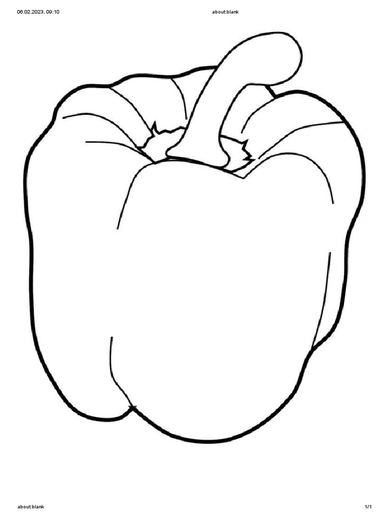 Fisa de Colorat Ardei Gras | PDF