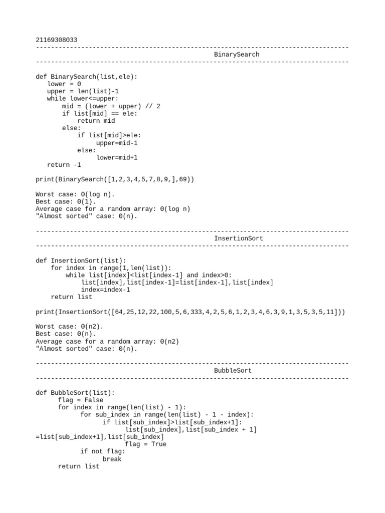 Data Structures And Algorithms An Overview Of Common Implementations In Python Pdf Queue 7096