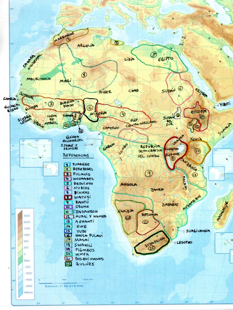 Mapa Africa Etnias | PDF