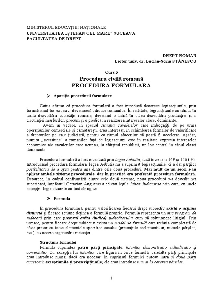 Curs 5 Roman. 2022 | PDF