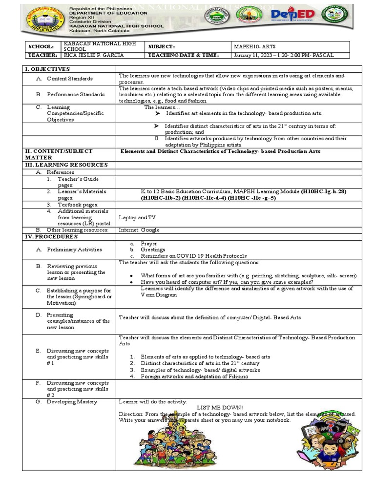 Mapeh - LP | PDF | Learning | Teachers