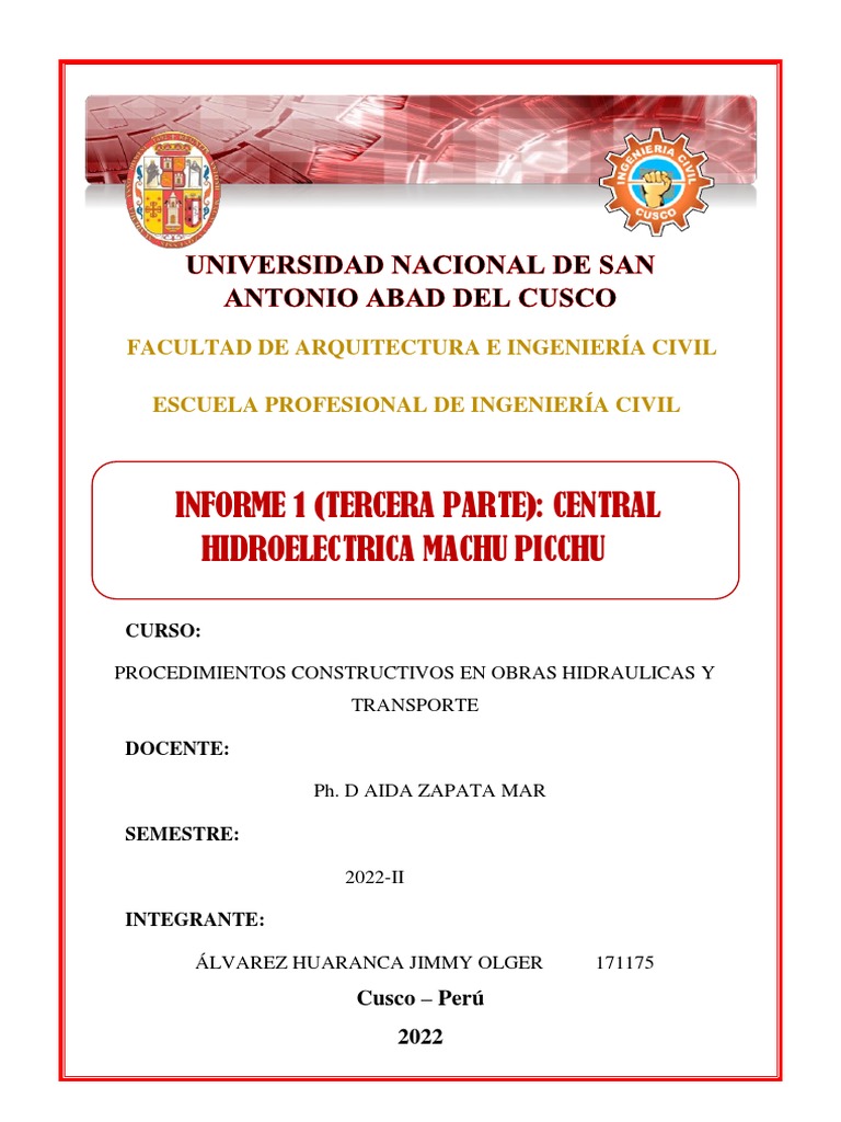 02 Alvarez Huaranca Jimmy Olger Inf 1 PARTE 3 | PDF | Generador ...