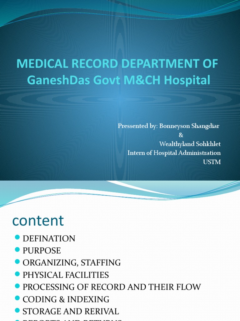 New MRD Presentation | PDF | Medical Record | Medicine
