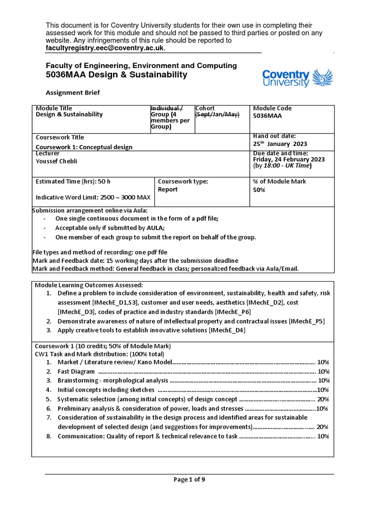5036maa cw1 2223 Janmay v1.0 | PDF | Engineering | Citation 5036maa cw1 2223 Janmay v1.0 | PDF | Engineering | Citation