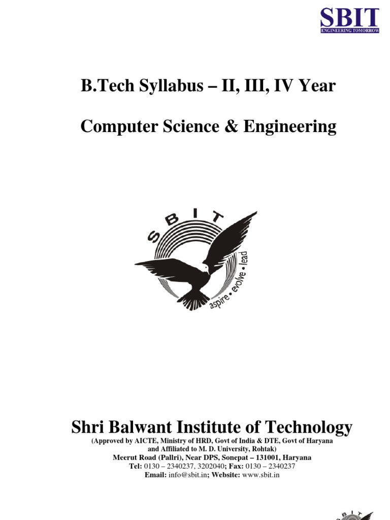 Btech Mdu Syllabus Cse C Class Computer Programming 
