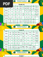 Time Table For Primary Classes (2025-2026) | PDF