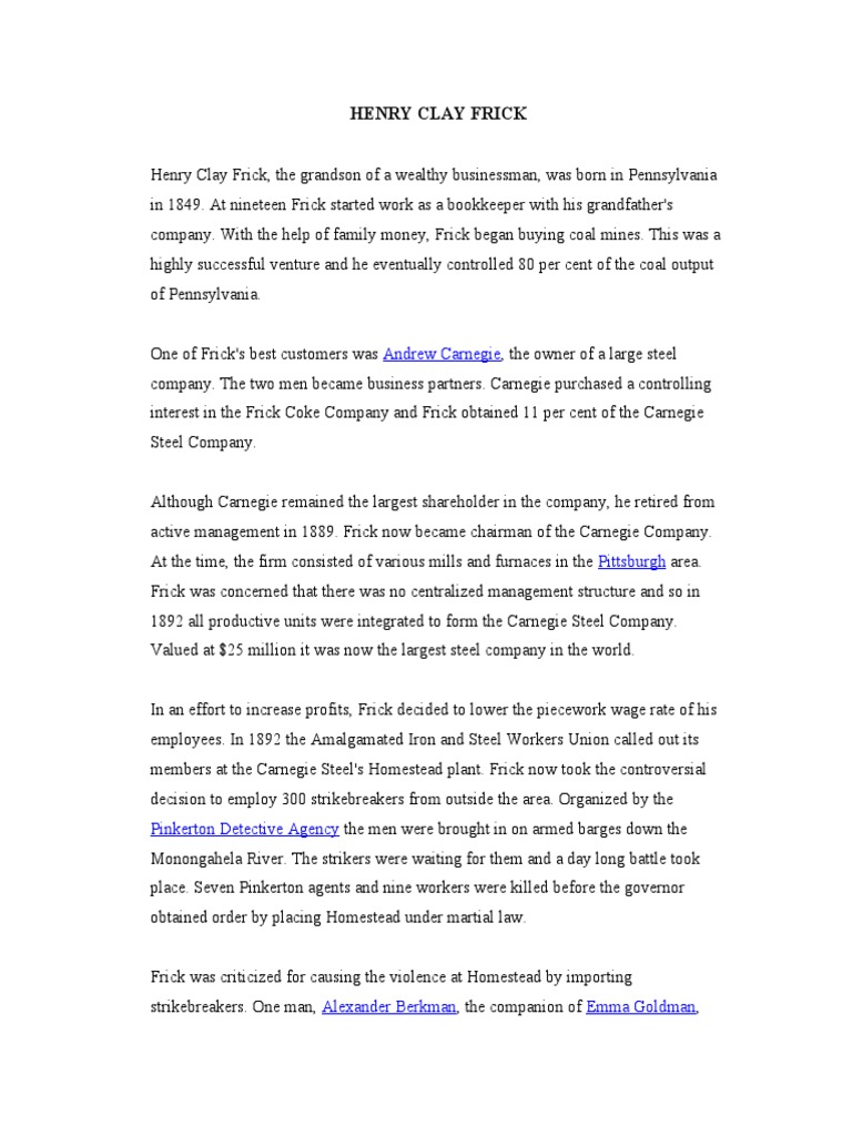 Henry Clay Frick | PDF