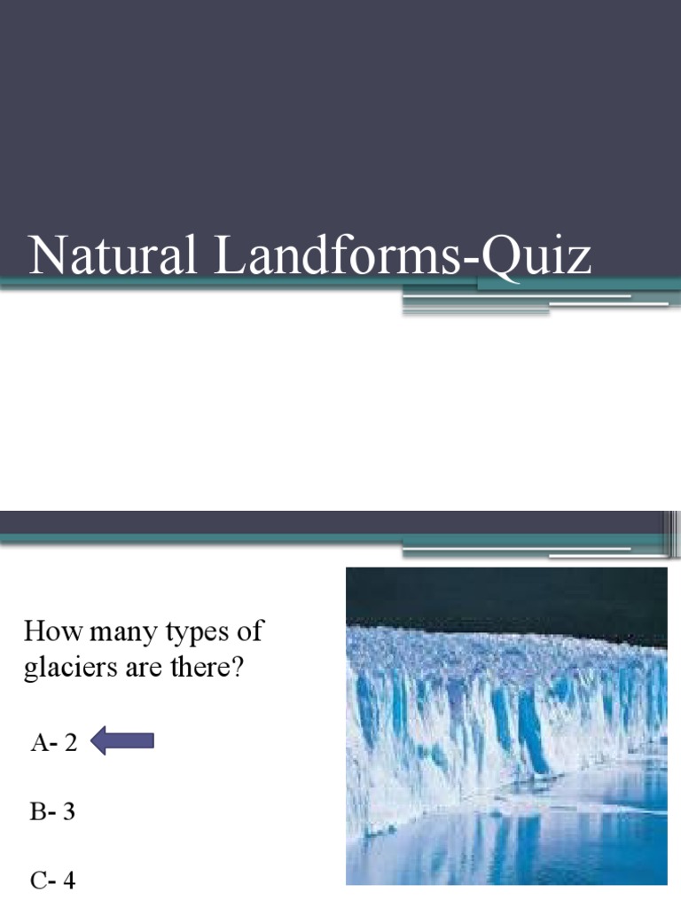 Natural Landforms Quiz | PDF