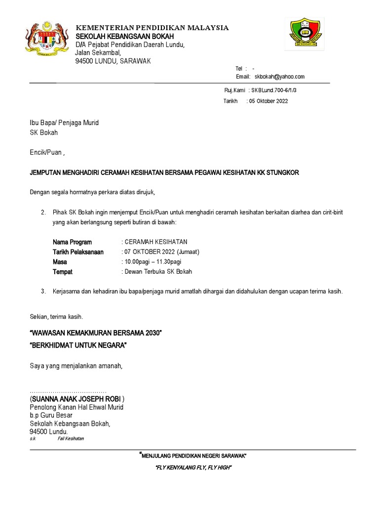 Surat Jemputan Pibg | PDF