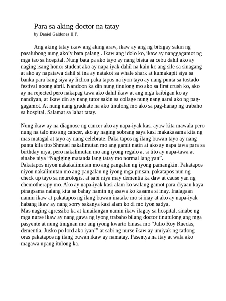 Para Kay Tatay | PDF