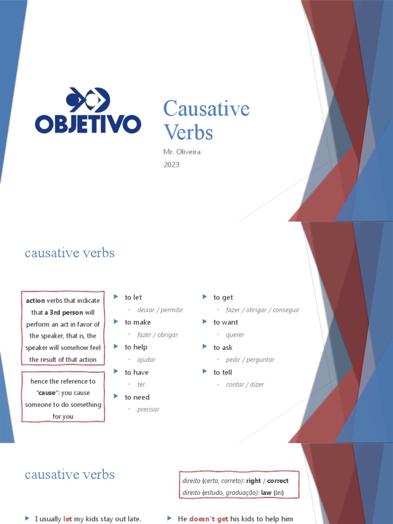 Causative Verbs | PDF | Linguistic Typology | Syntax