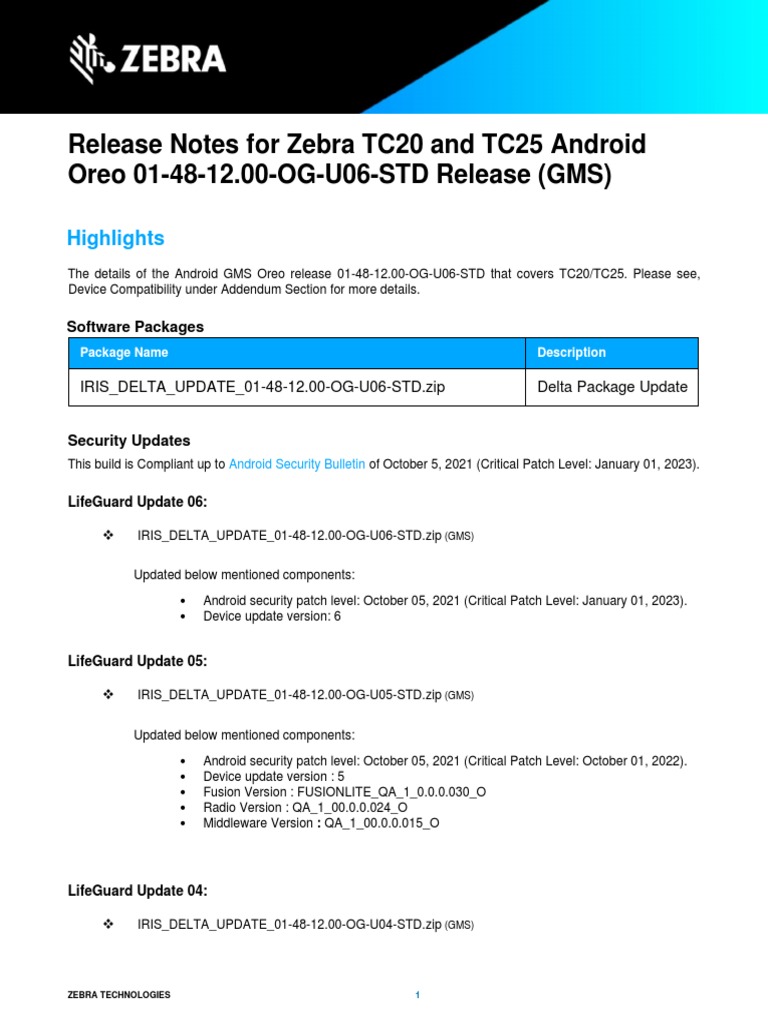 Iris - Delta - Update - 01 48 12.00 Og U06 STD | PDF | Android (Operating System) | Computer ...