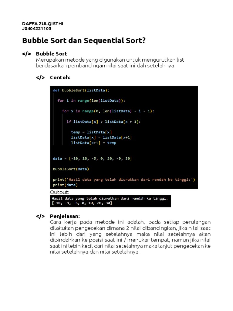 Python Bubble Dan Selection | PDF