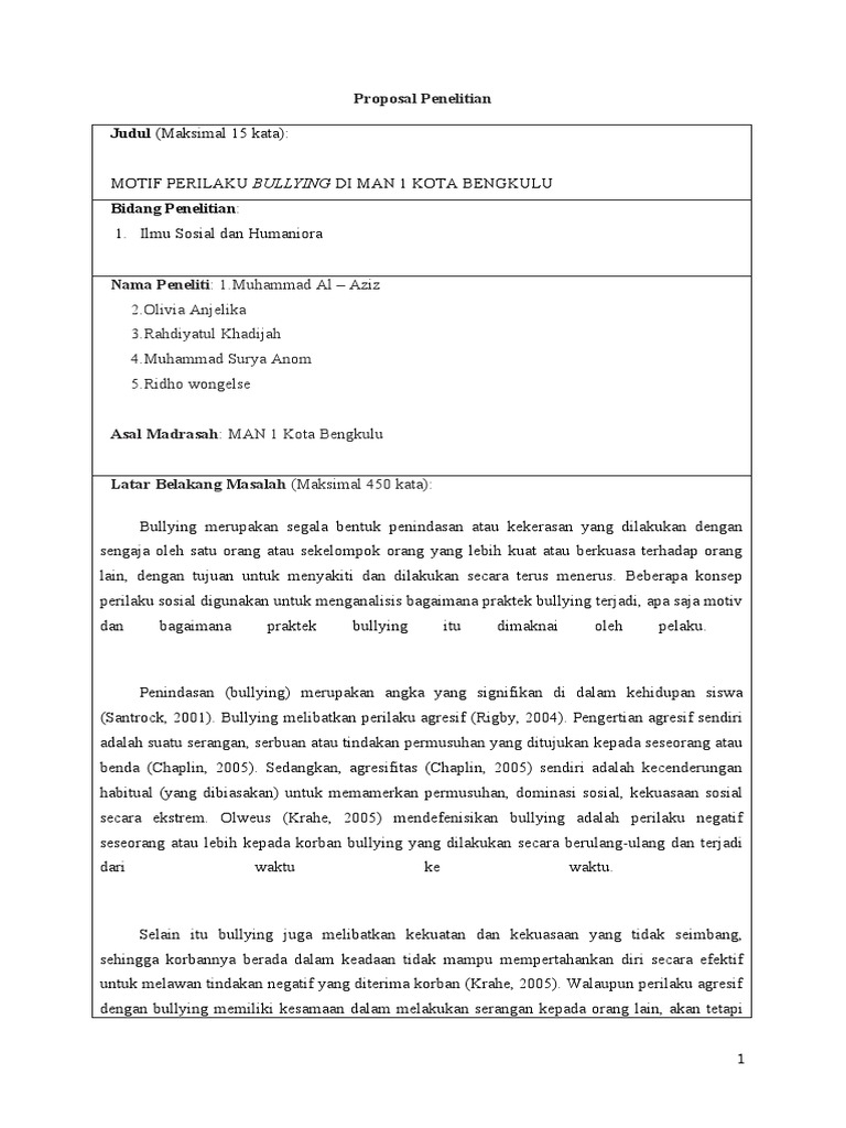 Proposal Penelitian Myres 2022 - Najwa Dan Qayla (1) (1) (2) - 1-1 | PDF