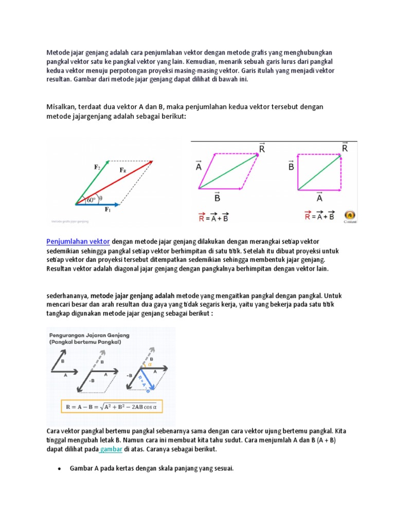 Pengertian Vektor | PDF