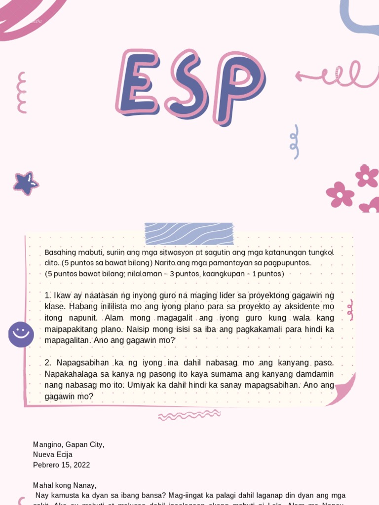 ESP Week 1 1.1 | PDF
