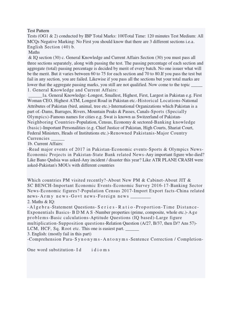 Test Pattern | PDF | Adverb | Languages