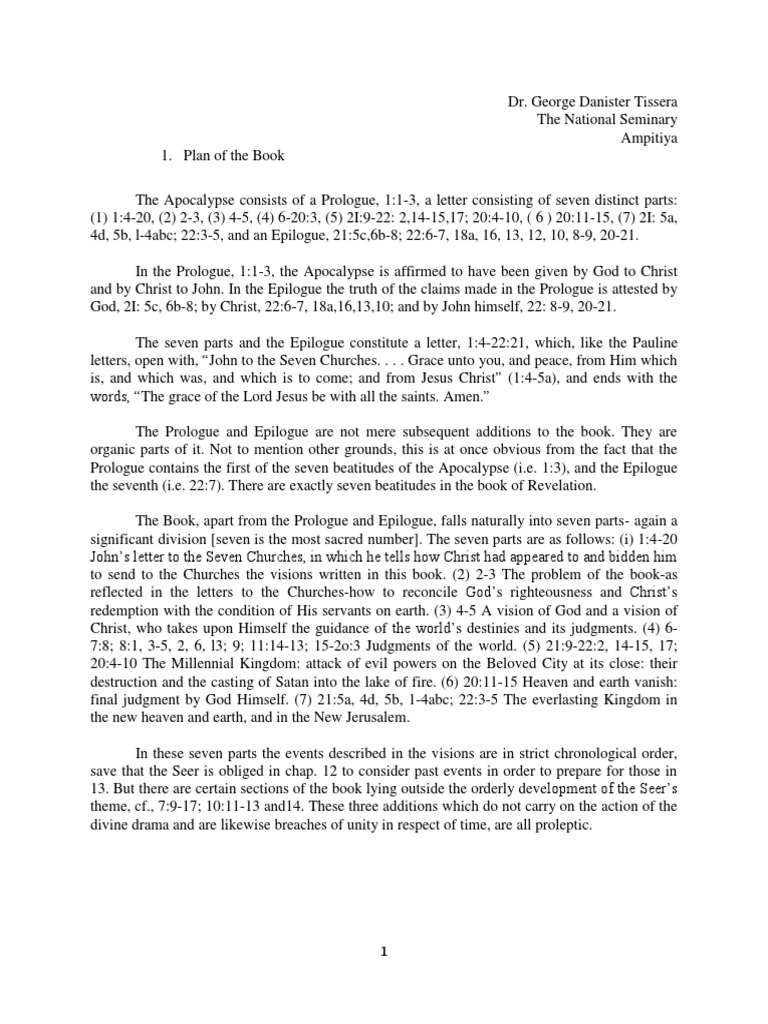 Introduction To The Book of Revelation | PDF | Apocalypse | Book Of Revelation