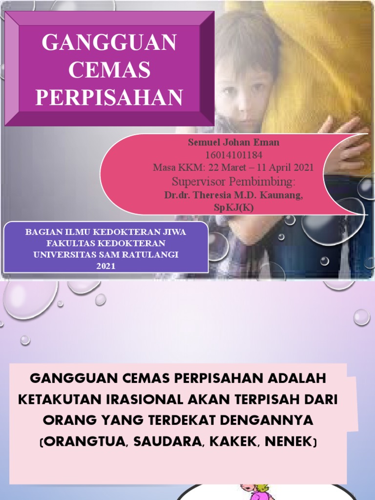 Gangguan Cemas Perpisahan | PDF