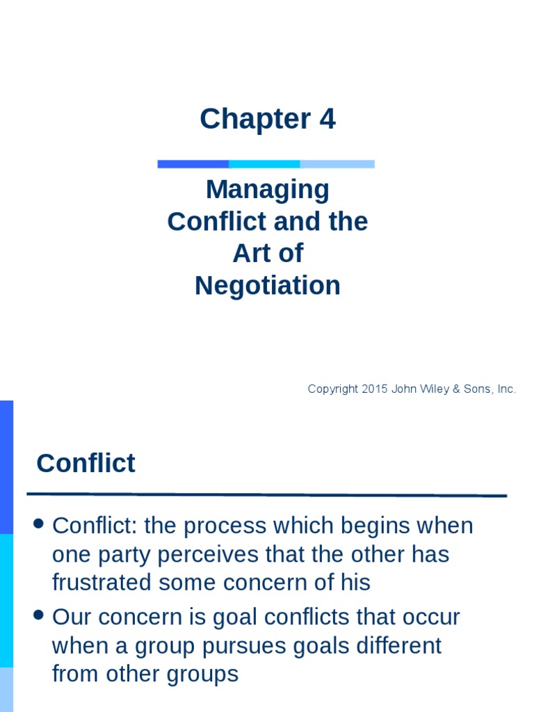 ch04 Partial - MGT 401 | PDF | Negotiation | Project Management