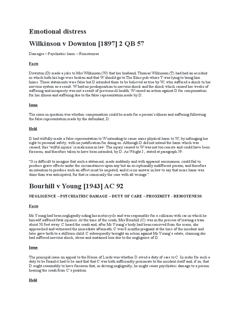 Emotional Distress | PDF