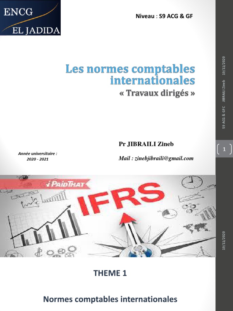 Cours IFRS | PDF | Normes internationales d'information financière | Économie