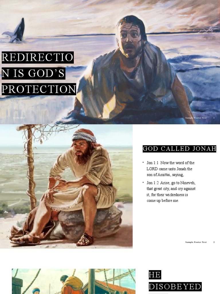 Redirection Is God's Protection | PDF | Jonah | Old Testament Books