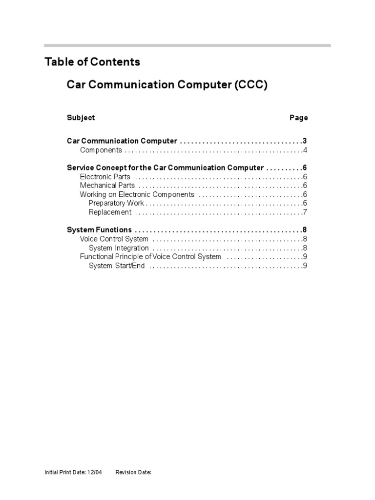 Car Communication Computer Ccc 12 2004 Pdf Computing Computer Engineering 