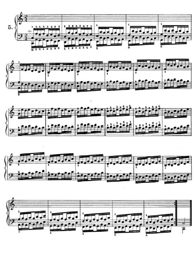 Hanon 5 | PDF