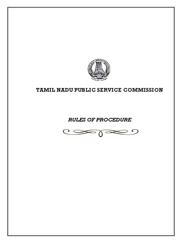 Rules Of Procedure PDF Committee Government