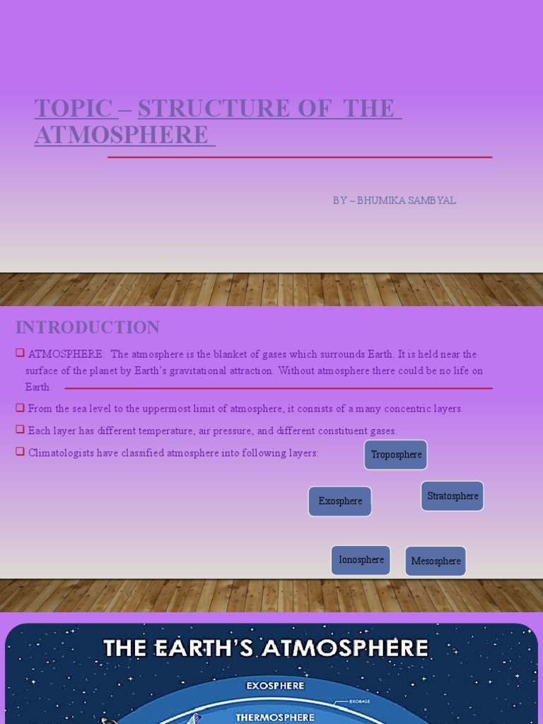 Structure of Earth's Atmosphere | PDF | Troposphere | Atmosphere