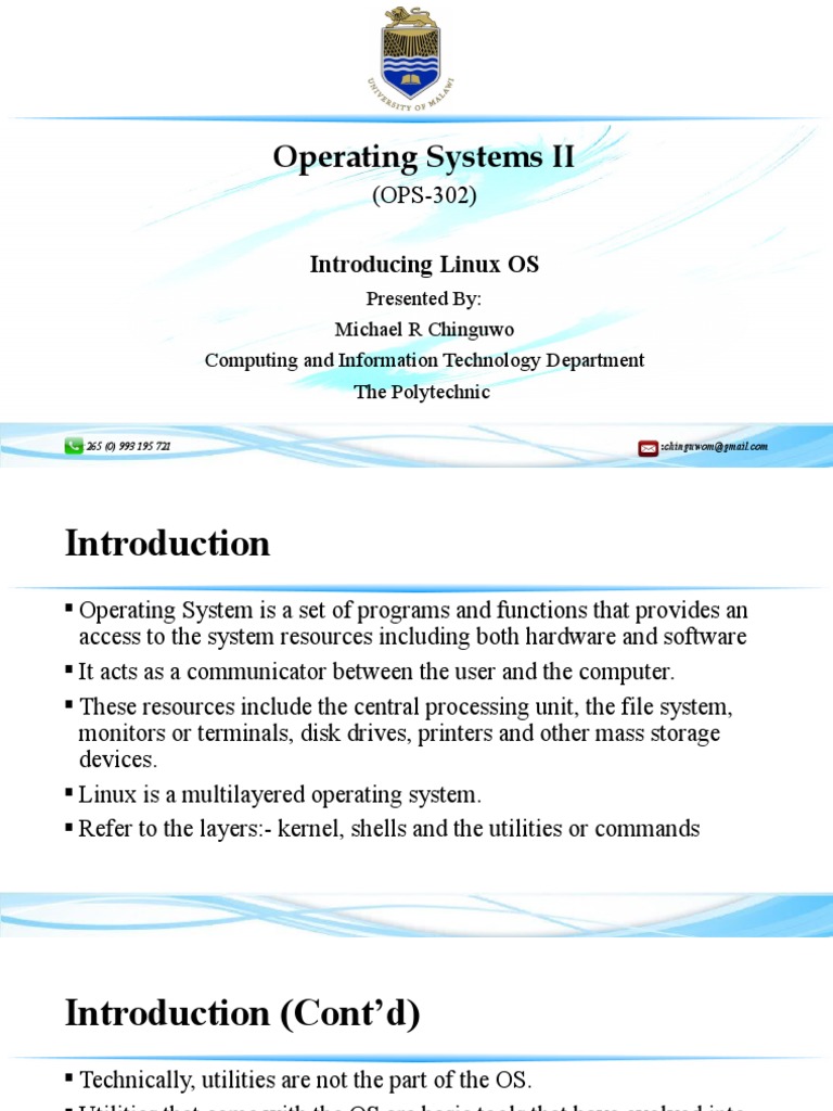 01-Introduction To Linux | PDF