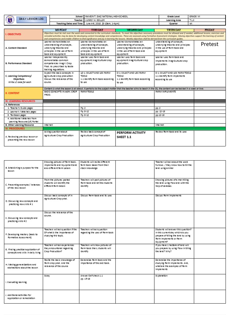 DLL Crop Ist Wek | PDF | Teachers | Cognition