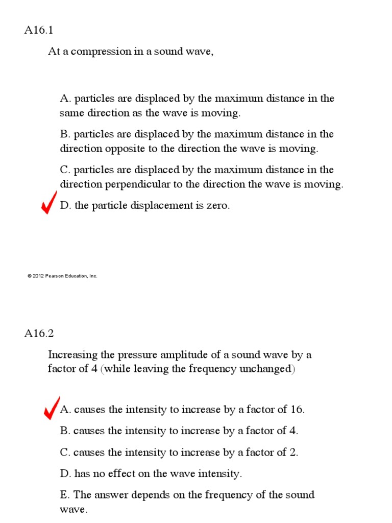 16 - Clicker - Question Solutions | PDF | Sound | Waves