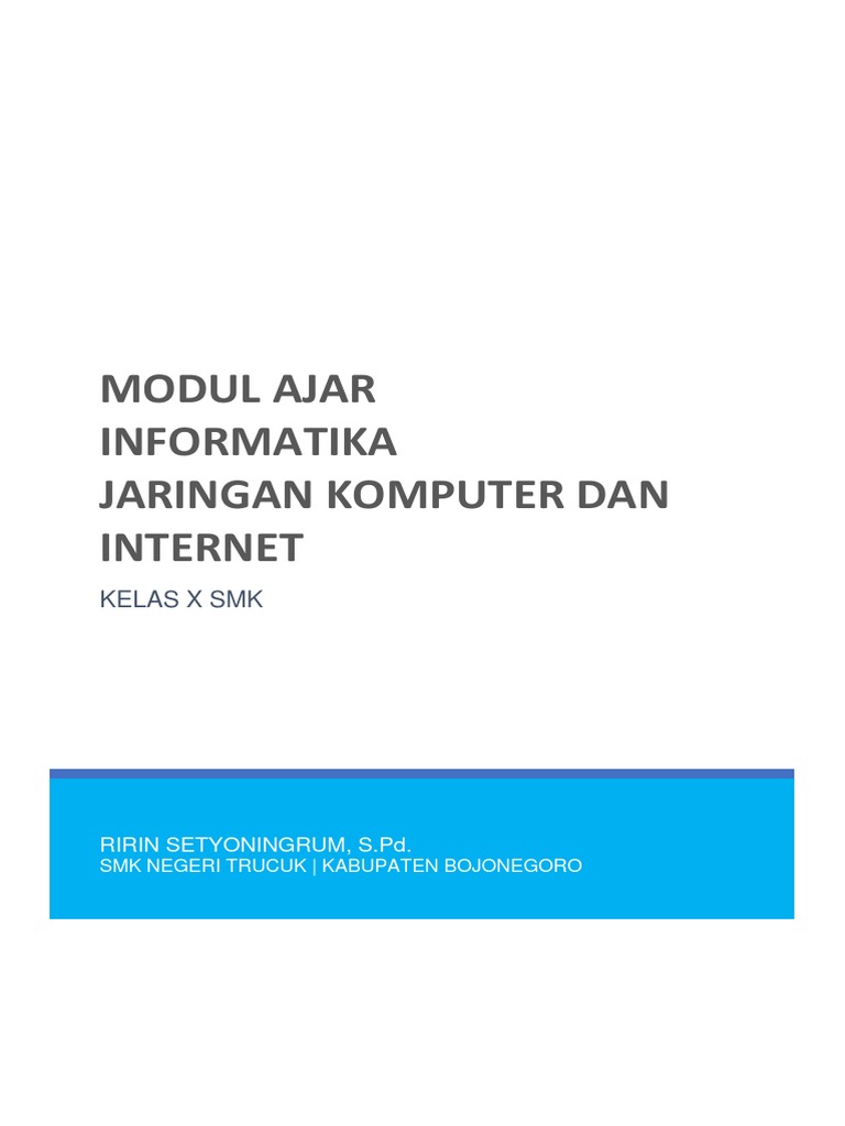 Modul Ajar Informatika - Jaringan Komputer Dan Internet | PDF Modul Ajar Informatika - Jaringan Komputer Dan Internet | PDF