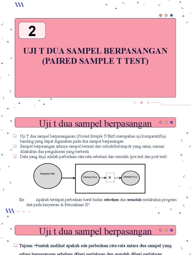 Uji T Dua Sampel Berpasangan | PDF