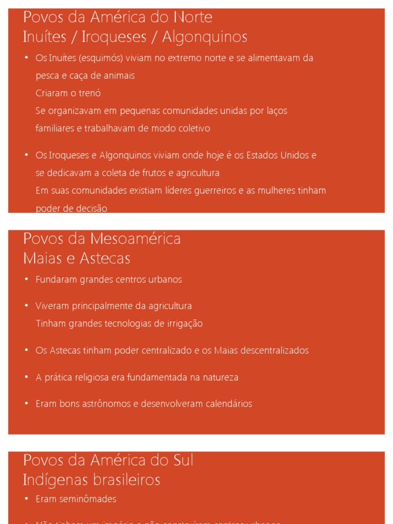Iroqueses e Algonquinos na América do Norte | PDF